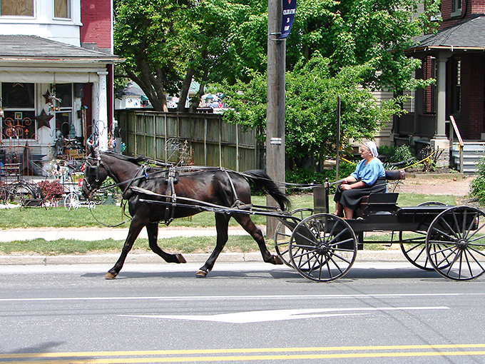 The quintessential Amish experience: a horse-drawn buggy clip-clopping through Lancaster County. Modern life's traffic jams suddenly seem less appealing.