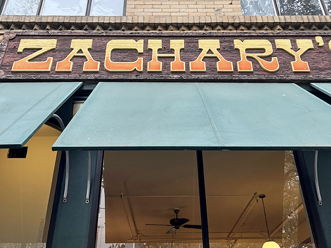 The iconic gold lettering against brick and signature green awning of Zachary's has welcomed hungry Santa Cruz locals and visitors for generations.