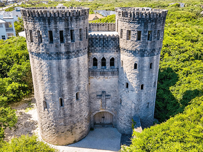 Rising from Florida's landscape like something from a medieval dream, this authentic Irish castle commands attention.