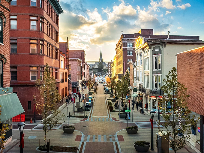 Cumberland's Baltimore Street looks like a movie set where history and modern life share coffee every morning.