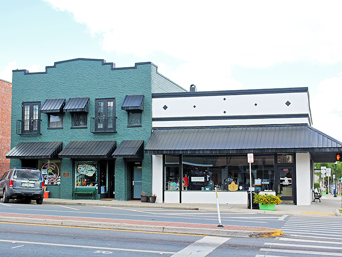 The Pasco County Courthouse stands as Dade City's crown jewel, its distinctive clock tower keeping watch over generations of treasure hunters and history buffs alike.