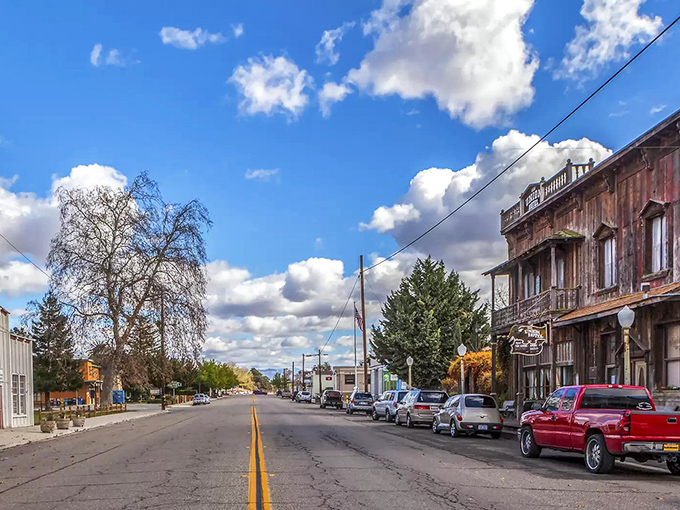 Bell Street stretches before you like a Western movie set with a California twist &ndash; where blue skies and weathered wood create small-town magic.