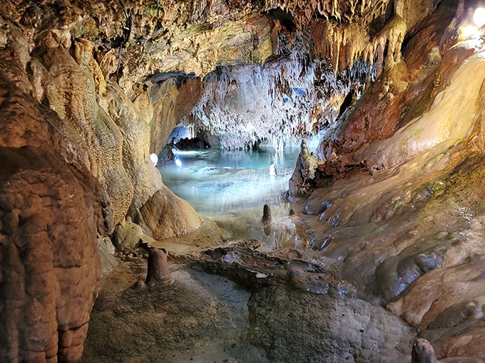 Nature's own sculpture gallery, where limestone formations create an otherworldly landscape that's been millions of years in the making.