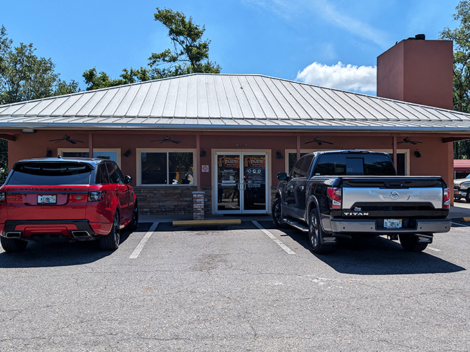 This unassuming Tampa treasure proves that the best barbecue joints never need flashy facades to draw crowds.