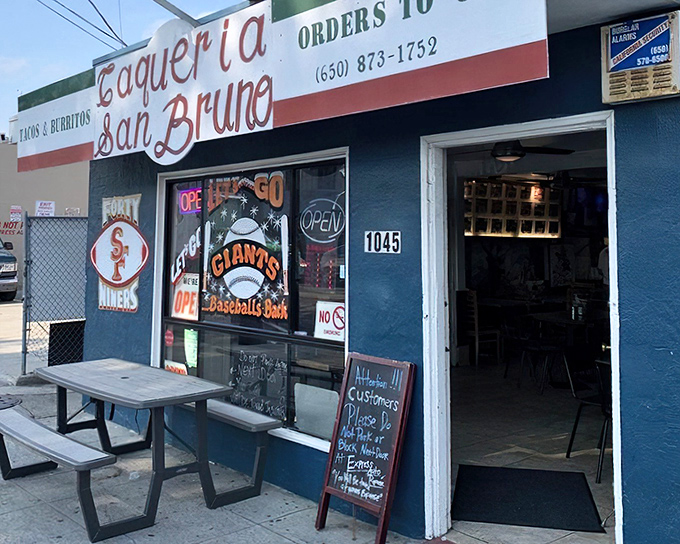 That blue exterior isn't just paint – it's a beacon calling every burrito lover within miles.