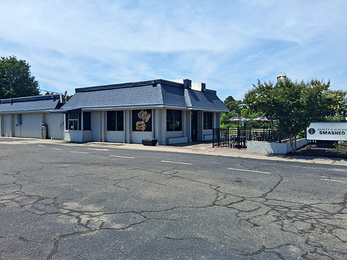 The unassuming exterior of Barley and Burger Smashed belies the flavor explosion waiting inside. Sometimes the best culinary treasures hide in plain sight.