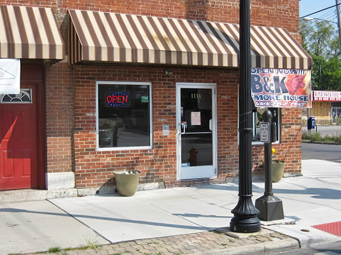 The unassuming brick exterior of B&K Smoke House on Champion Avenue hides Columbus's worst-kept barbecue secret. Follow your nose—it knows where the good stuff is.