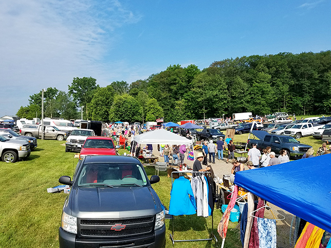 Sunshine, shoppers, and hidden gems&mdash;Armada Flea Market is buzzing with energy and endless finds in a scenic outdoor setting!