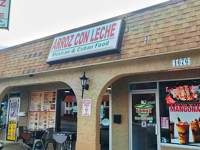 The unassuming exterior belies the culinary treasures within. Like Superman's phone booth, this humble storefront transforms ordinary lunches into extraordinary adventures.