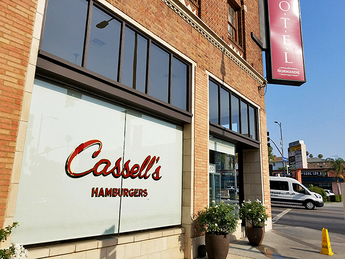 Nestled in the historic Hotel Normandie, Cassell's brick facade promises burger nirvana without pretension. Classic simplicity at its finest.