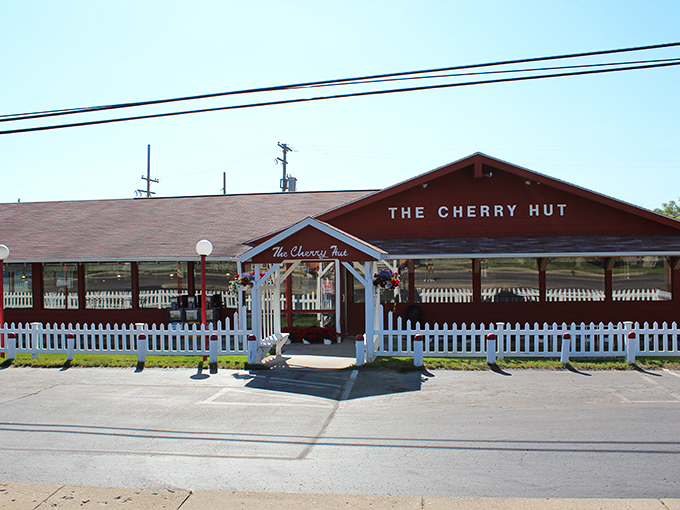 The Cherry Hut's welcoming exterior promises the kind of authentic American dining experience your heart craves.