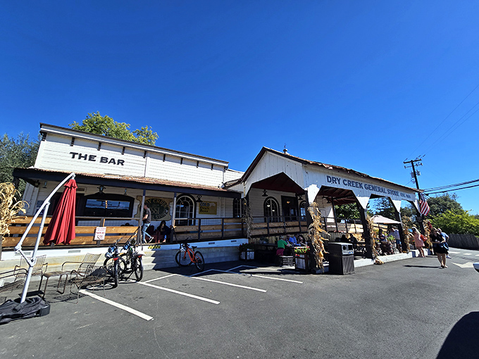 The white clapboard exterior of Dry Creek General Store beckons like an old friend with a secret to share &ndash; the best sandwich you haven't tried yet.