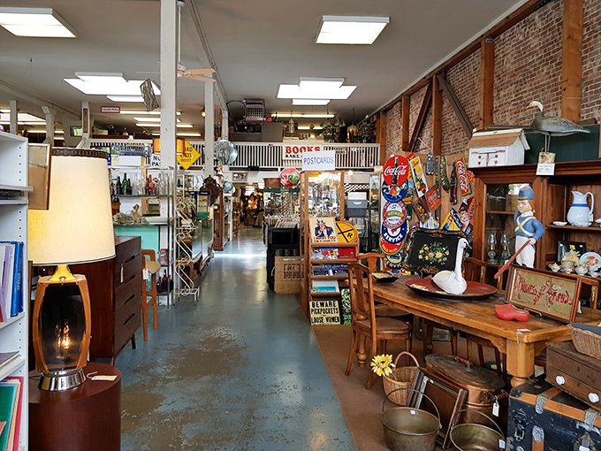 Welcome to treasure hunter heaven! Whistlestop's aisles stretch before you like a museum where everything's for sale and every item has a story to tell.
