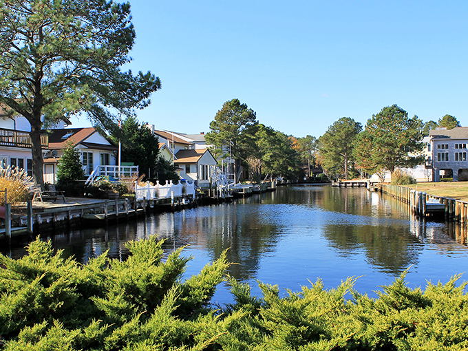 Canal-side living at its finest, where South Bethany's peaceful waterways provide both a stunning backdrop and nature's own highway system for residents and visitors.