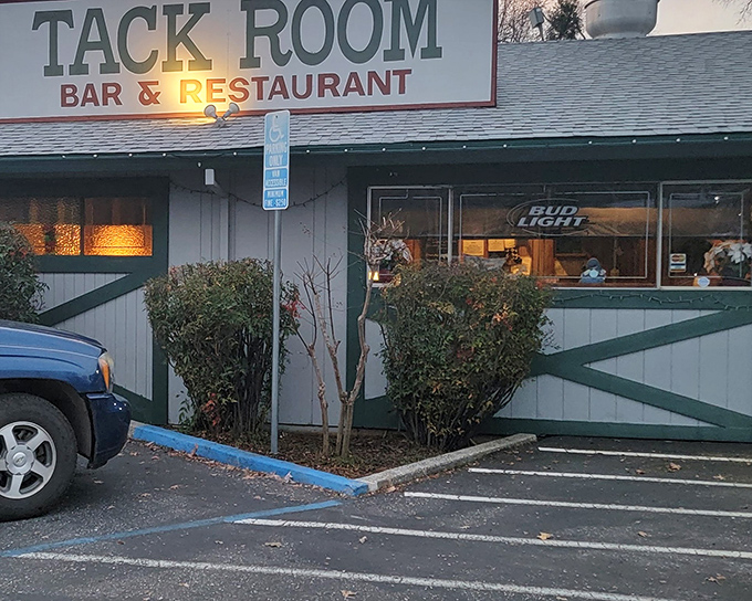 The unassuming exterior of Tack Room Bar & Restaurant proves once again that you can't judge a steak by its storefront. Culinary treasures often hide in plain sight.
