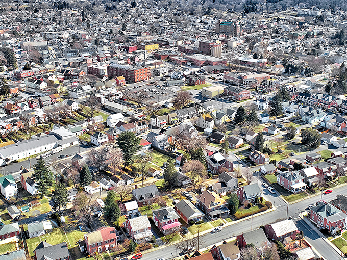 Ephrata from above reveals its perfect small-town layout&mdash;a place where Norman Rockwell would feel right at home while checking his GPS pronunciation.
