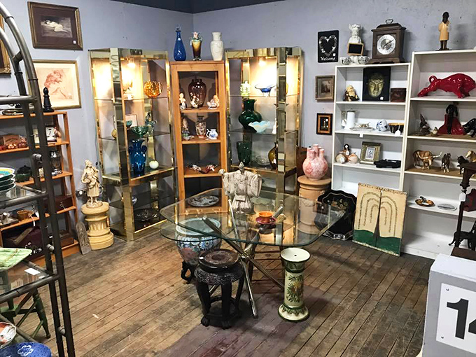 Step into a treasure trove at Flory's Antique Depot! So many unique finds await you in this charming shop.