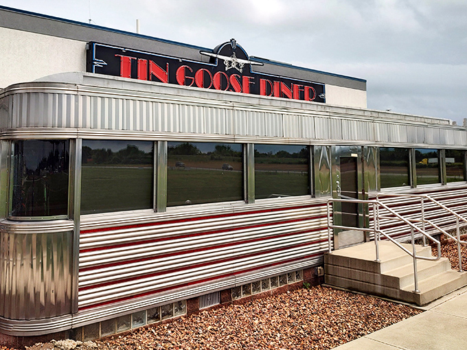 That gleaming silver exterior isn't just for show &ndash; it's a beacon calling breakfast lovers home.