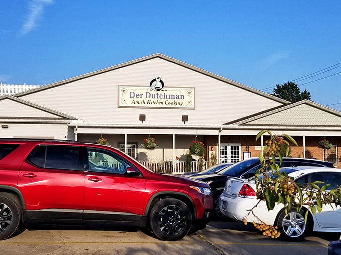Der Dutchman's welcoming facade might look modest, but inside awaits an Amish food paradise that's been satisfying hungry travelers and locals alike since 1969.