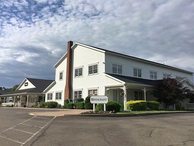 The unassuming exterior of Amish Door Restaurant belies the culinary treasures within. Like finding a Michelin star hiding in your grandmother's kitchen. 