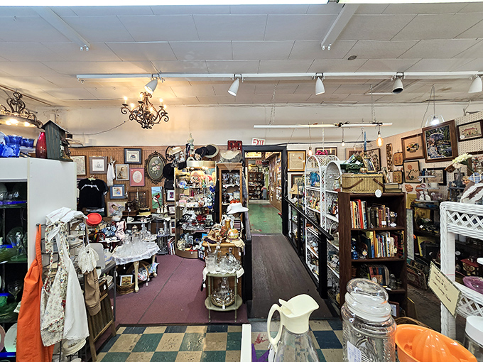 Step through these vibrant red doors and prepare for a time-traveling adventure where your wallet mysteriously lightens while your heart grows heavier with treasures.