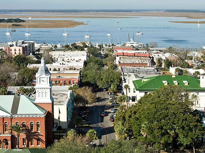 Centre Street's vintage charm transports you back in time, complete with that iconic Palace Saloon Coca-Cola mural that's been tempting thirsty travelers for generations.