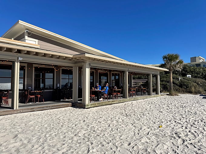 Paradise doesn't need fancy architecture&mdash;just a weathered wooden deck, sugar-white sand beneath, and the promise of seafood that was swimming this morning.