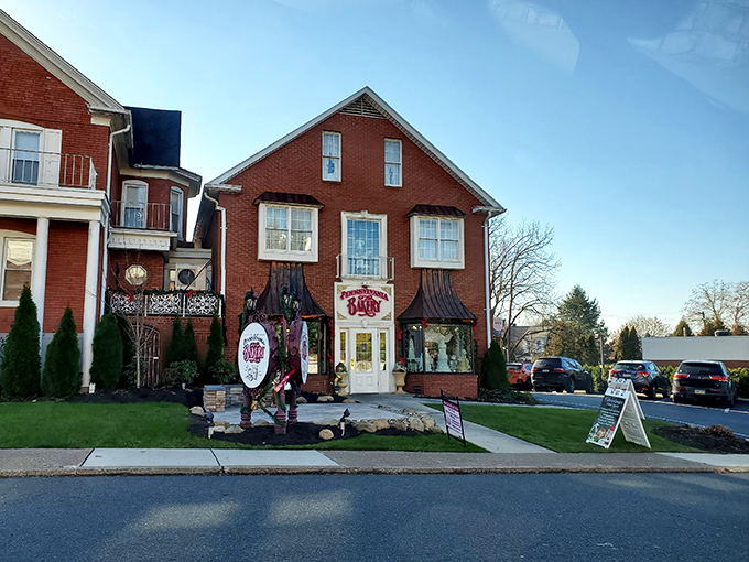 The distinctive copper awnings and hand-painted windows of The Pennsylvania Bakery make it look like a storybook come to life in Camp Hill.
