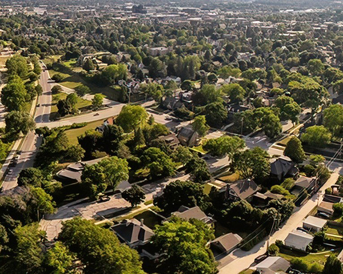 Sheboygan's tree-lined neighborhoods spread out like a patchwork quilt, each street telling its own Midwestern story of community and comfort.