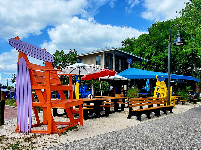 The unassuming exterior of Kalua Beach Bar proves once again that Florida's best culinary treasures often hide in plain sight.