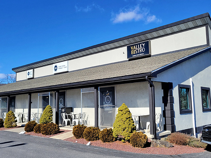 Valley Bistro's unassuming exterior hides culinary treasures within, like finding a rare vinyl in a record store's discount bin.