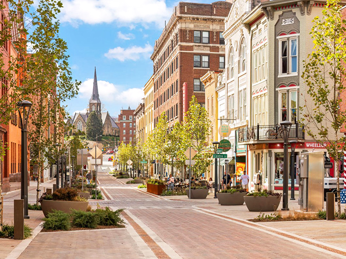 Cumberland's Baltimore Street looks like a movie set where history and modern life share coffee every morning.