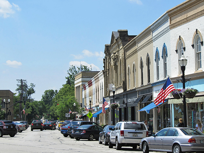Main Street Americana at its finest! Chagrin Falls' historic downtown looks like it was plucked straight from a Norman Rockwell painting.