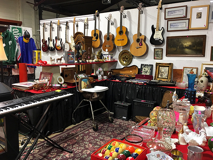 Musical memories hang overhead like a symphony frozen in time, waiting for the right hands to bring them back to life.