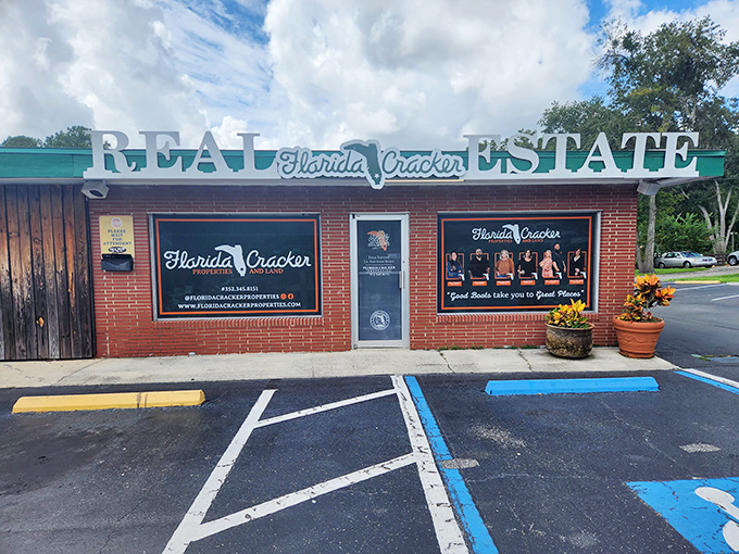 The brick facade of Florida Cracker Kitchen beckons like a siren song to breakfast lovers. Old Florida charm meets modern culinary magic.