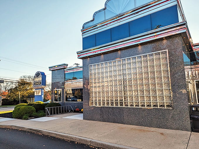 That classic diner architecture promises comfort food adventures waiting just beyond those welcoming glass doors.