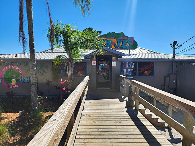 That weathered boardwalk beckoning you forward? It's your first hint that something magical awaits inside.