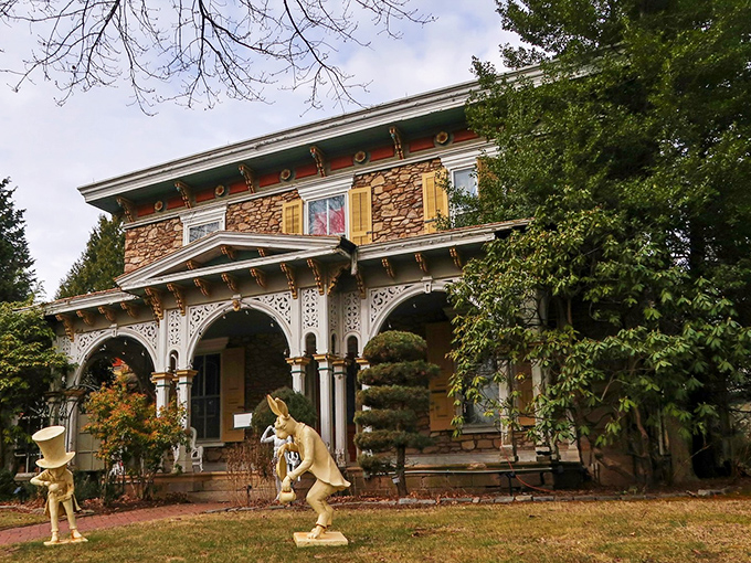 The classical façade of VAMPA belies what lurks within – like finding a portal to the supernatural disguised as your neighbor's fancy porch.
