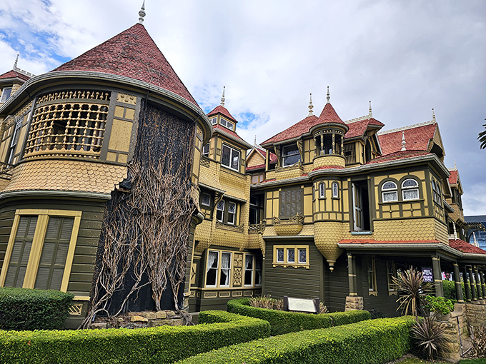 This Victorian mansion looks like it was designed by someone who never met a turret they didn't love.