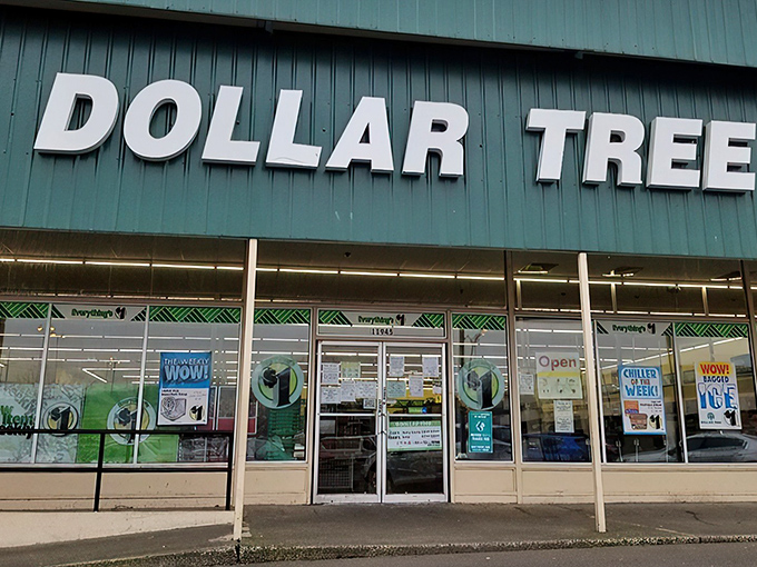 The iconic blue facade of Dollar Tree in Tigard beckons bargain hunters with its siren song of savings and treasure-hunting possibilities.