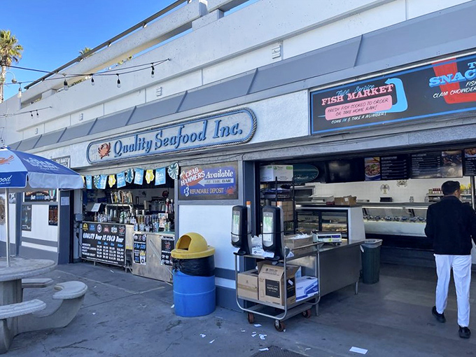 The unassuming storefront of Quality Seafood might not scream "culinary destination," but that's exactly how the best seafood treasures are often found.