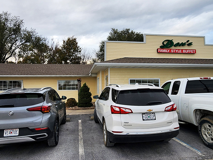 Don's Family Style Buffet sits unassumingly in Huntsville, where parking lots tell tales of satisfied customers.