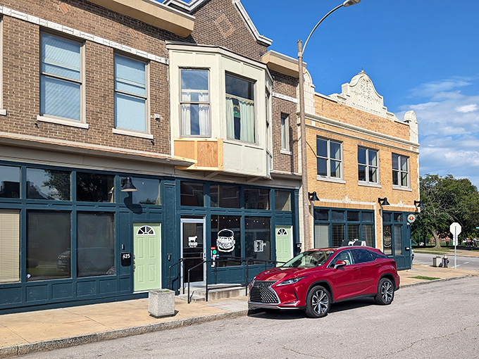 A historic brick building with character to spare, Stacked STL stands proudly on its corner lot like the architectural equivalent of comfort food.