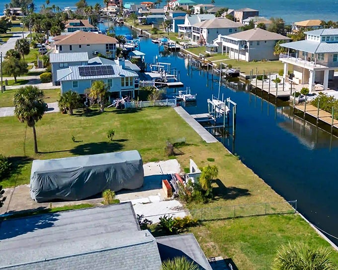 Hudson's canal system is like Venice, if Venice had better fishing and more affordable waterfront property taxes. 