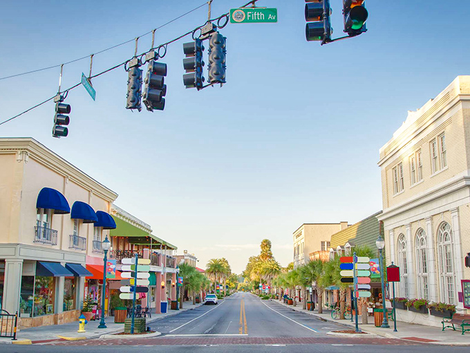 Downtown Mount Dora's charming main street feels like stepping into a Hallmark movie set, minus the predictable plot twists.