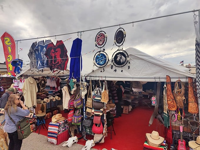 White tents stretching toward the horizon, colorful flags snapping in the desert breeze&mdash;Tyson Wells isn't just a market, it's a pop-up retail city.
