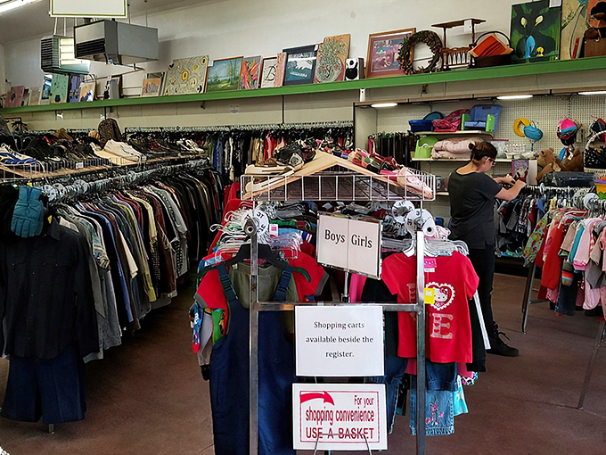 Bridge Thrift's unassuming storefront hides a wonderland of bargains. Like finding a speakeasy, but instead of cocktails, you'll discover vintage treasures.