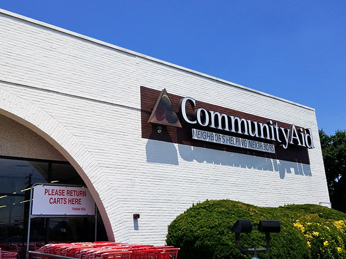 The unassuming exterior of CommunityAid belies the treasure trove within&mdash;like finding a gourmet meal at what looks like a roadside diner.