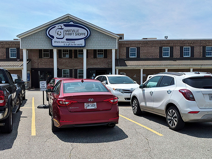 The unassuming brick exterior hides a treasure trove within&mdash;like finding out your quiet neighbor is secretly a rock star.