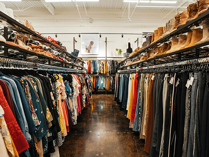 Rack after rack of fashion finds stretch into the distance like a runway for the budget-savvy. This treasure hunt on hangers promises style without the sticker shock.